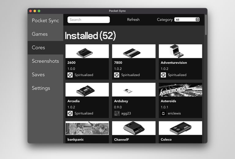 スタイリッシュなGUIを備えたAnalogue Pocket用インストーラー『pocket-sync』が登場。ウィンドウズに加えて、MacやLinuxにも対応 – レトロゲームで遊ぼう！