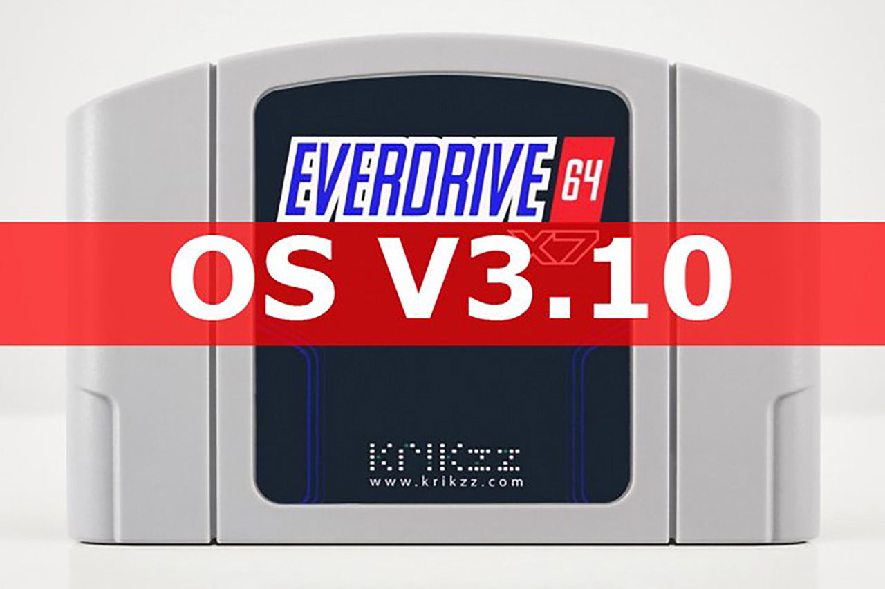EverDrive-64 X7のファームウェア V3.10がリリース。Analogue 3Dのオーバークロック（Unleashed）モードに ...